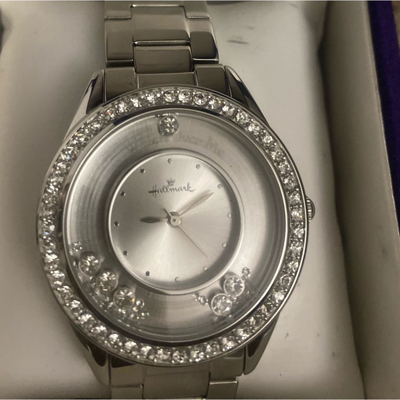 Hallmark | Accessories | Hallmark Stainless Steel Crystal Watch | Poshmark
